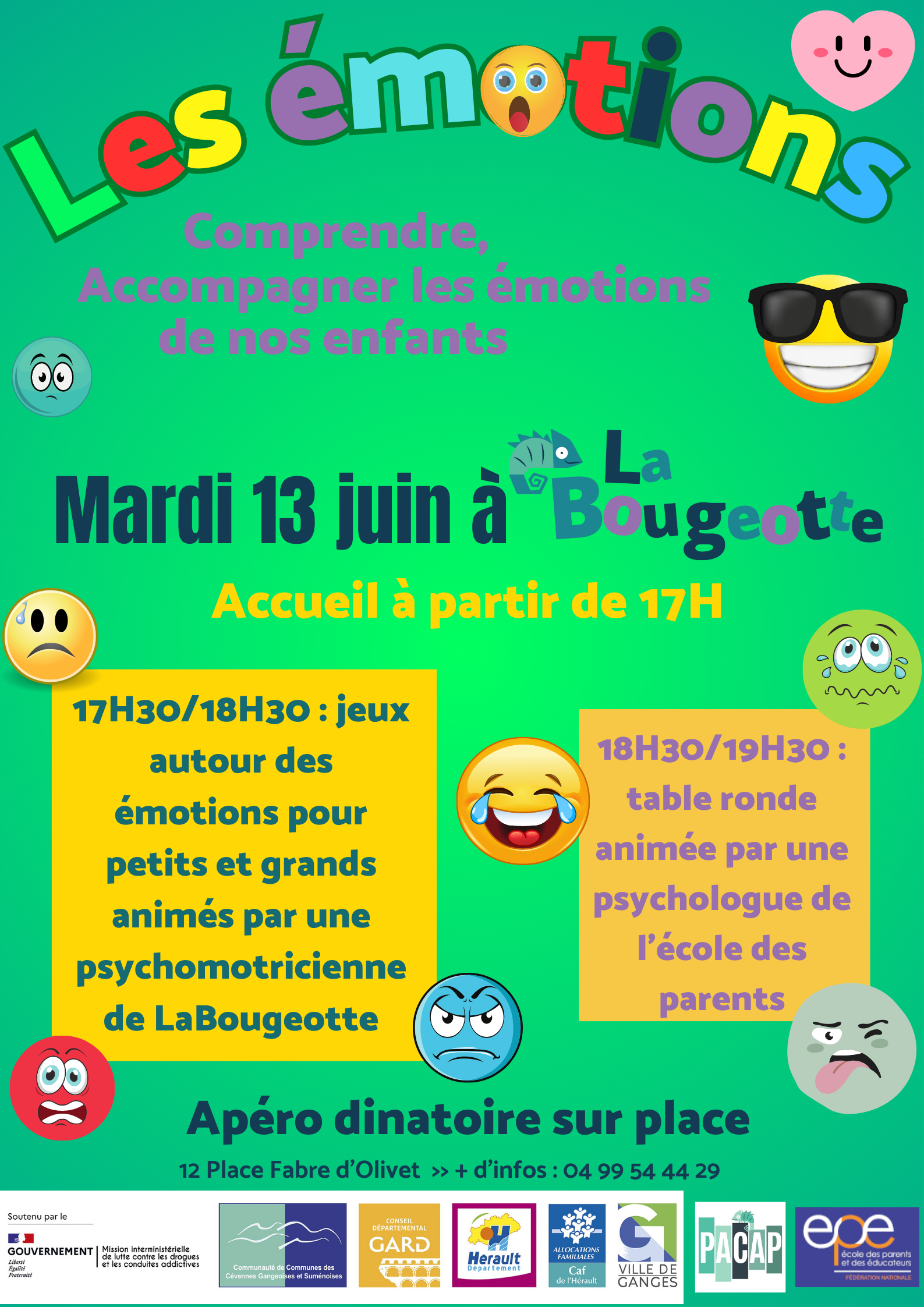 Cycle de rencontres sur les émotions - La Bougeotte PACAP